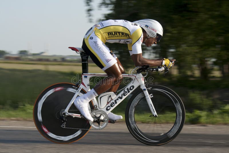 Time trial cyclist editorial stock image. Image of france - 61116864