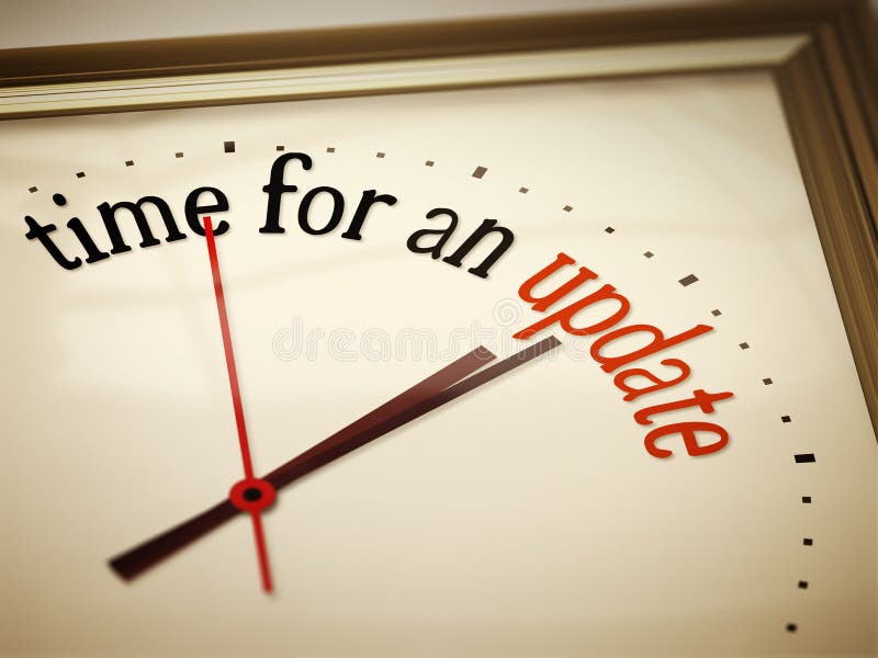 Time for an update stock illustration. Illustration of care - 26868465