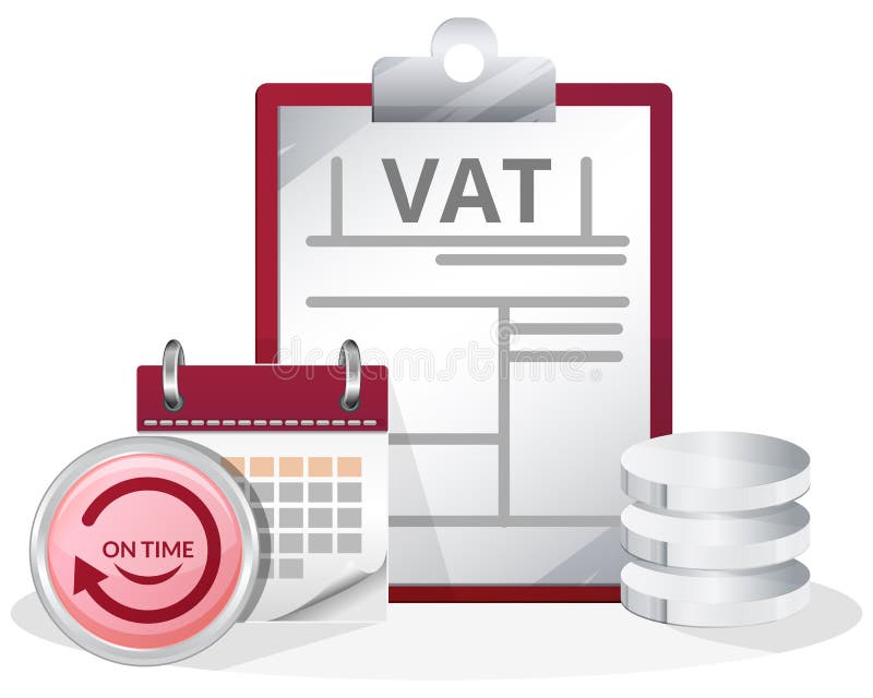 On Time VAT Return Filing - Abstract - Illustration Stock Illustration ...