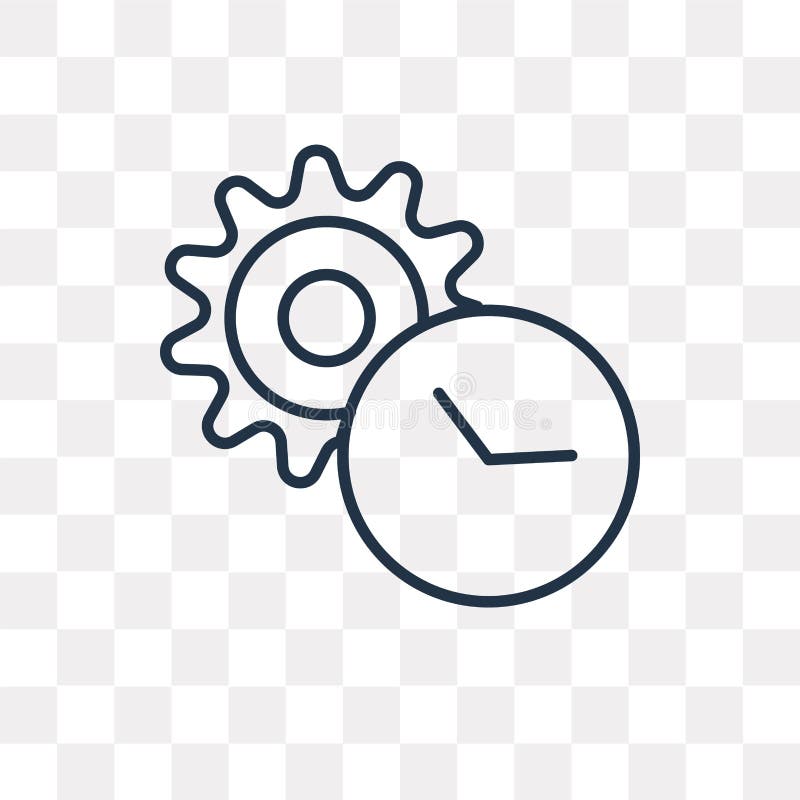 Time Icon Vector Sign and Symbol Isolated on White Background, Time ...