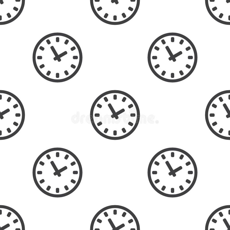 Time, Vector Seamless Pattern Stock Vector - Illustration of abstract ...