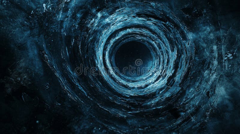 A Time Vortex with Blue Swirls, Featuring Various Clocks Against an ...