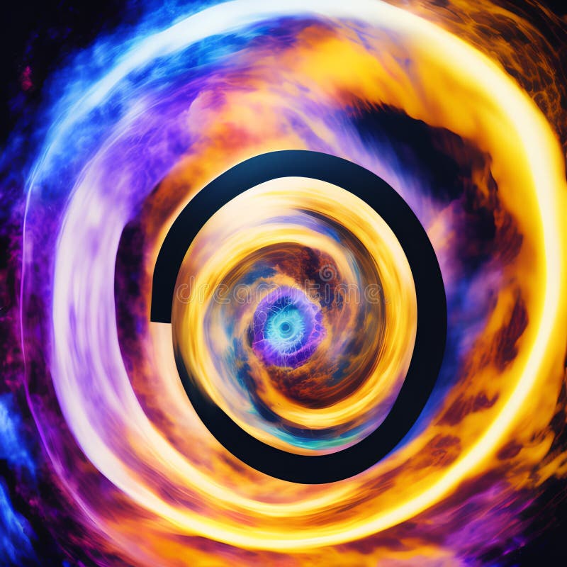 Time Vortex, Generative AI Illustration Stock Illustration ...