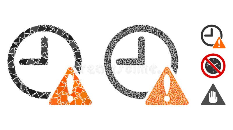 Time Warning Mosaic Icon of Tremulant Parts Stock Vector - Illustration ...