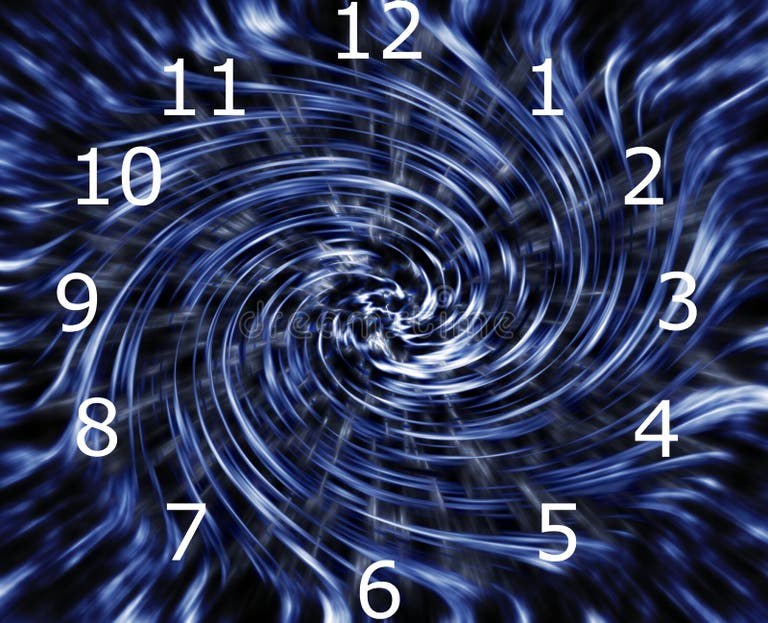 Time warp clock stock illustration. Illustration of abstract - 13058044