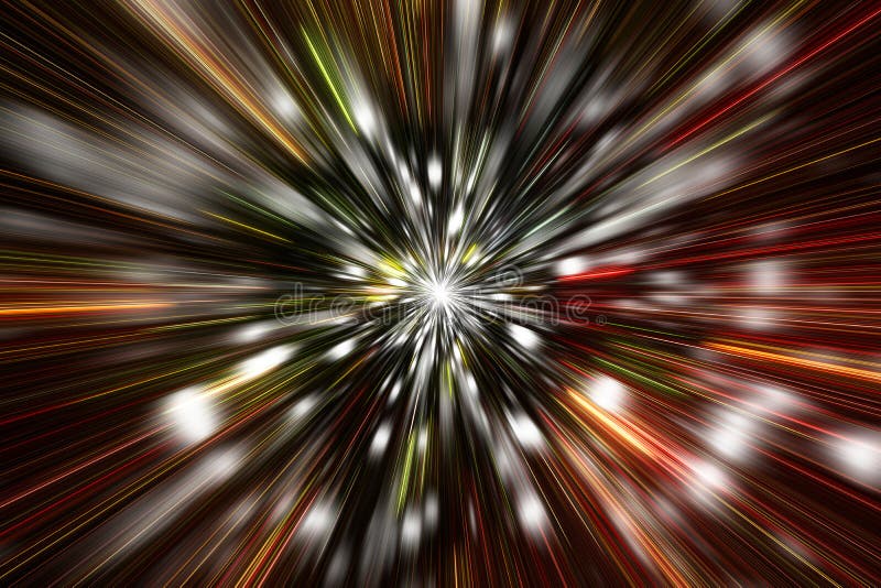 Time Warp, Traveling through Space and Time Stock Illustration ...