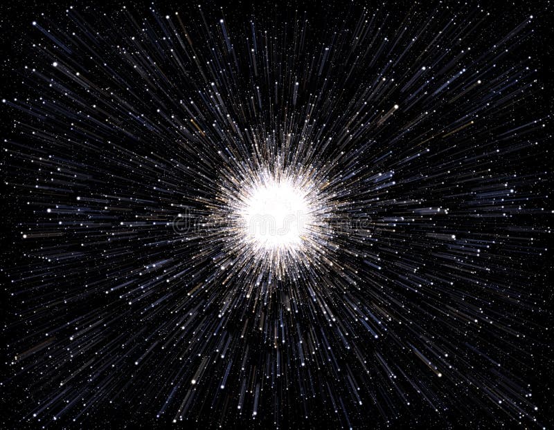 Time Warp, Traveling in Space. Stock Illustration - Illustration of ...