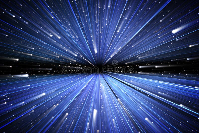 Time Warp, Traveling in Space. Stock Illustration - Illustration of ...