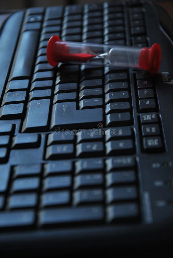 Time Wasted in Front of a Computer Stock Image - Image of waste, time ...