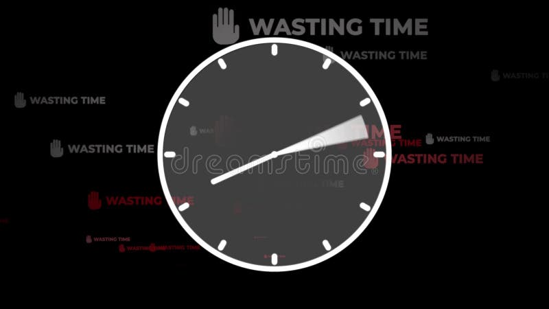 Time Wasting Concept, Infographic Representing Time Going Quickly ...
