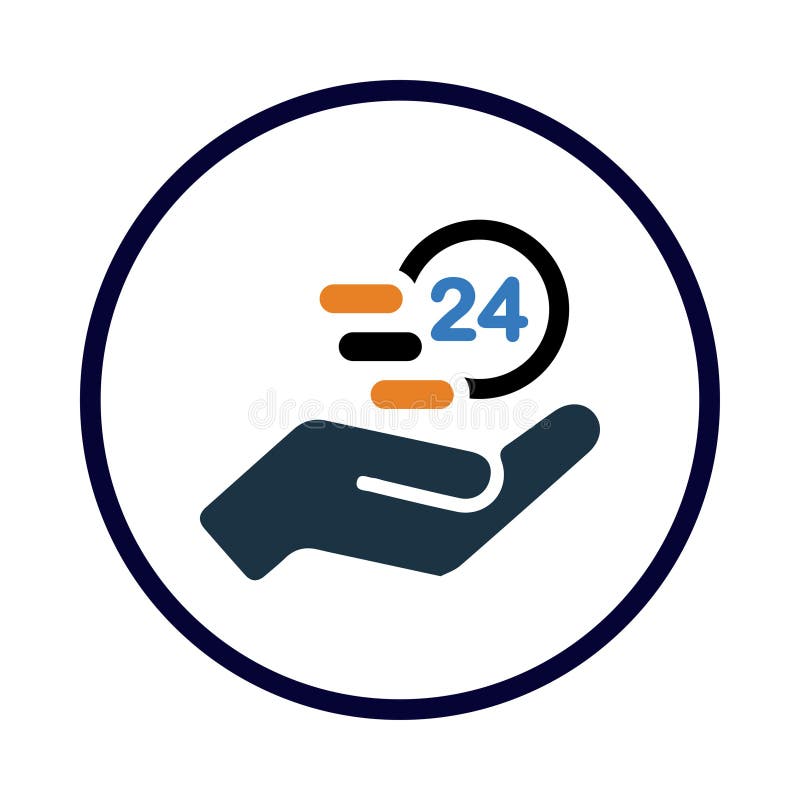 Time, Watch, Hand, Fast Delivery Time on Hand Icon Stock Vector ...