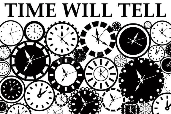 Time will tell stock illustration. Illustration of change - 28959482