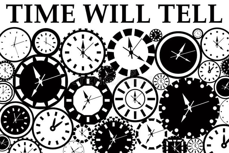 Time will tell stock illustration. Illustration of change - 28959482