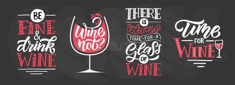 Time For Wine Wine Lettering Modern Calligraphy Wine Quote Hand