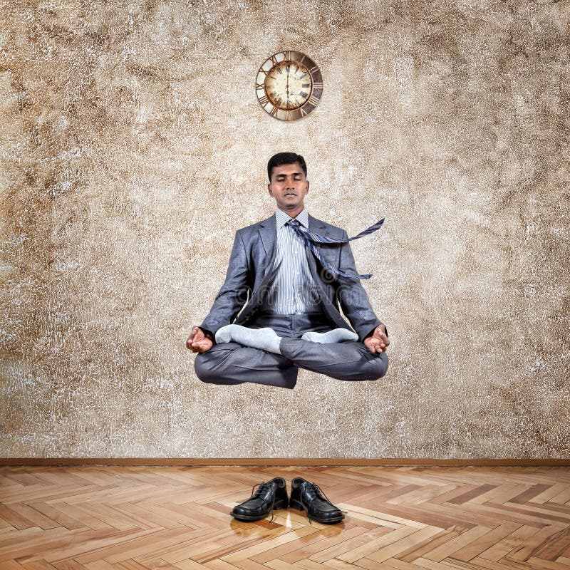 Time for yoga levitation stock image. Image of background - 26903699