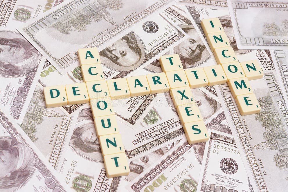 Time for Your Annual Income Declaration Stock Image - Image of invest ...