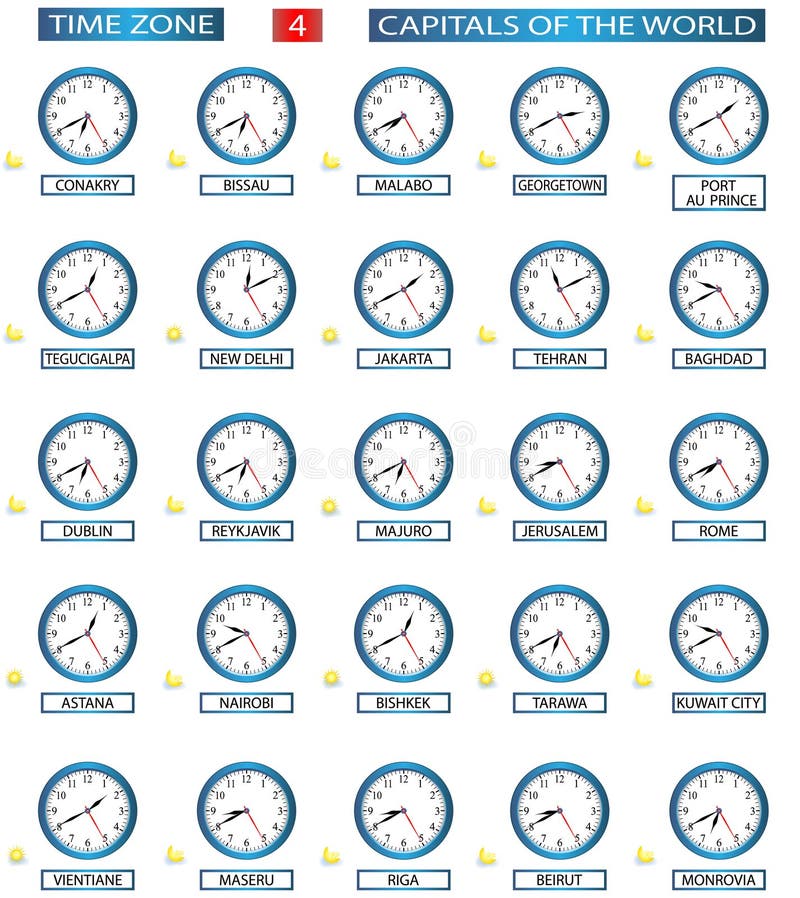Telling Time Worksheet. Write the Time Shown on the Clock Stock Vector ...