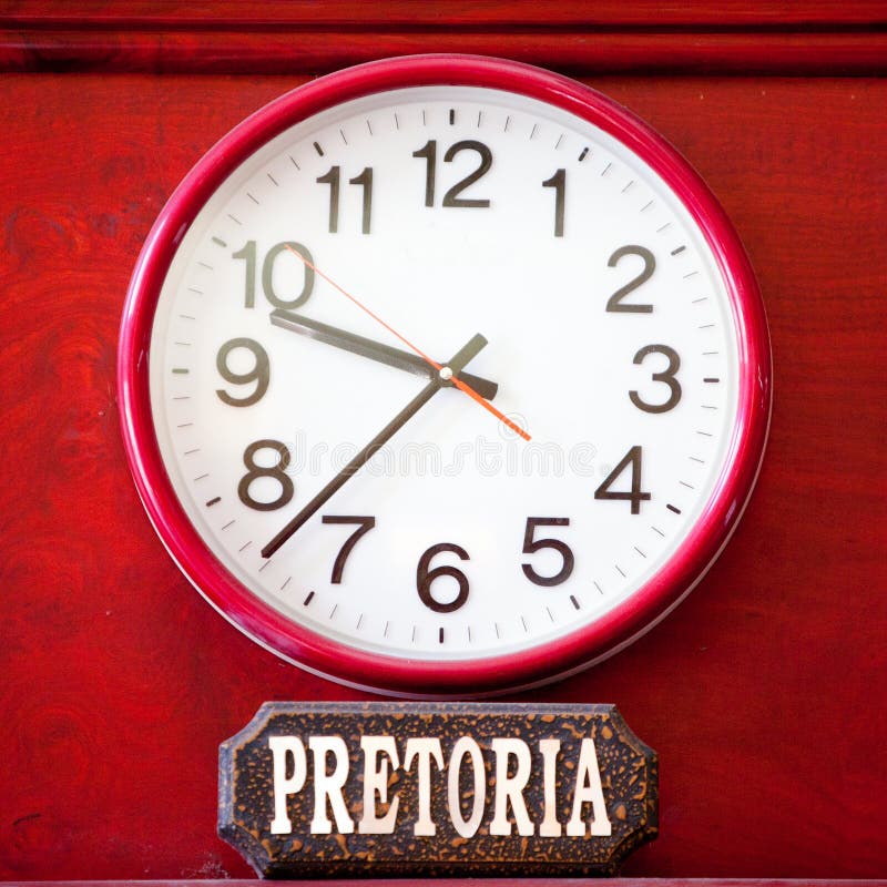 Time zone clock stock photo. Image of pretoria, city - 23136888