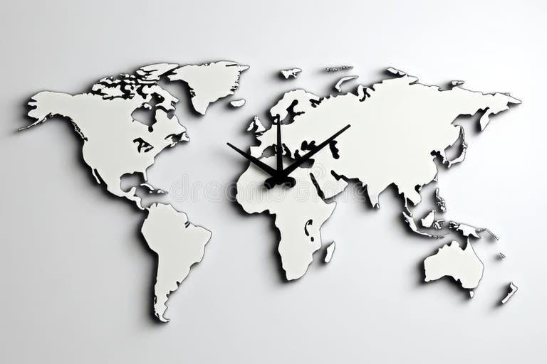 Time Zone Visualization Explained Stock Illustration - Illustration of ...