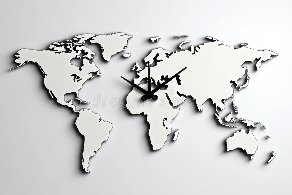 Time Zone Visualization Explained Stock Illustration - Illustration of ...