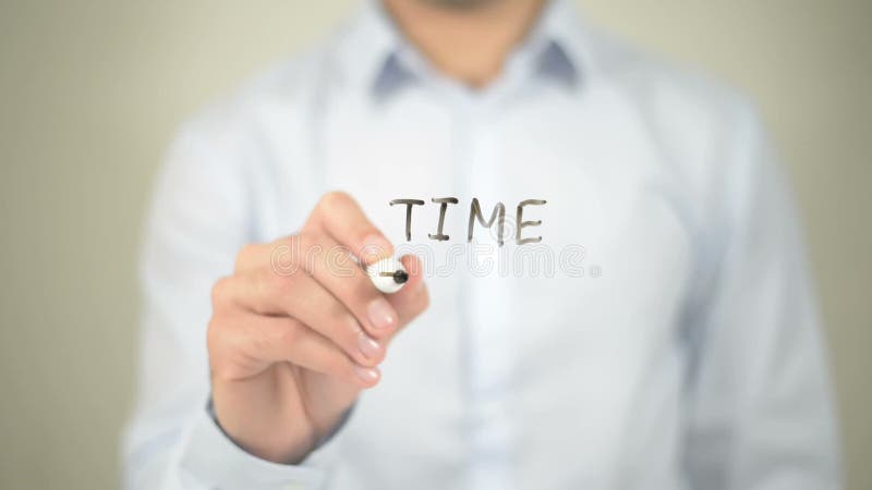 Time Zones, Man Writing on Transparent Screen Stock Video - Video of ...