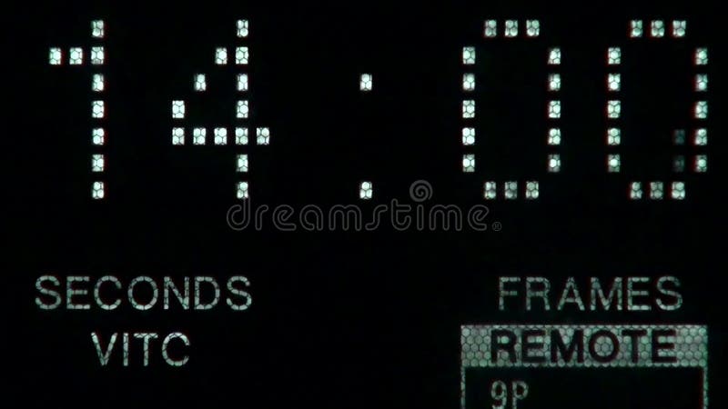 Timecode Display and Inserting Tape Stock Footage - Video of timecode ...