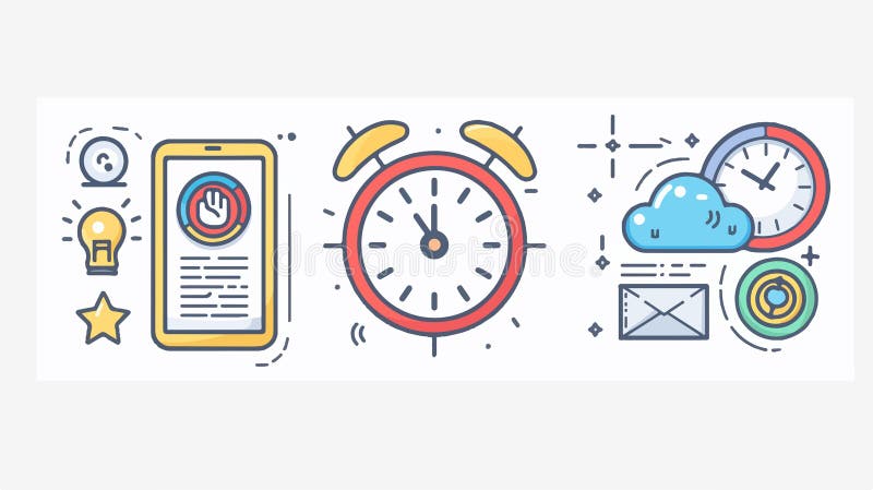 Timed Communication Vector Icon for Digital Projects Stock Vector ...