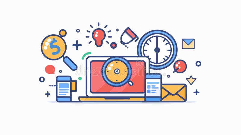 Timed Communication Vector Icon for Digital Projects Stock Vector ...