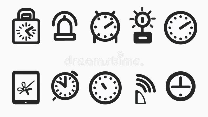 Professional Communication Vector Icon for Timed Projects Stock Vector ...