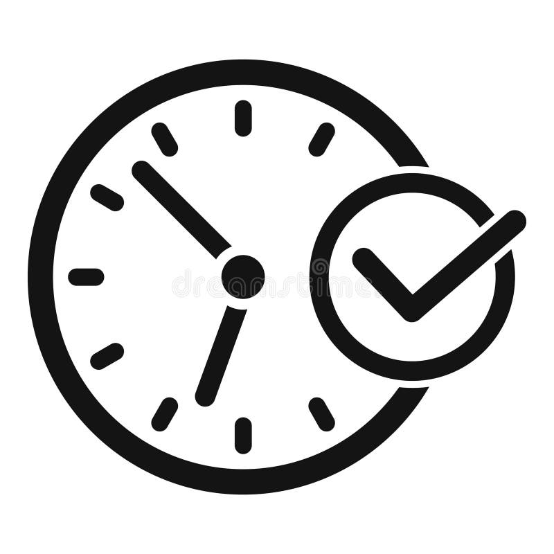 Timeframe Duration Plan Icon Simple Vector. Agenda Period Stock Vector ...
