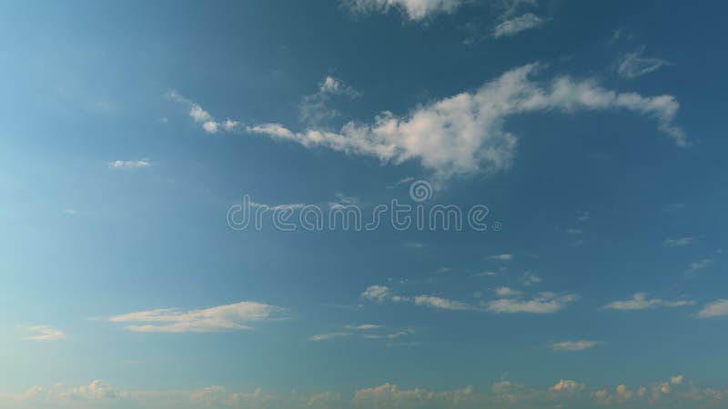 Azure Sky or Sky Blue Beautiful White Spring Clouds. Blue Sky ...