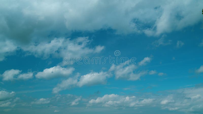 Background of Light Calm Clouds Changes Shape. Clouds Running Across Blue Sky. Heavenly Cloud ...