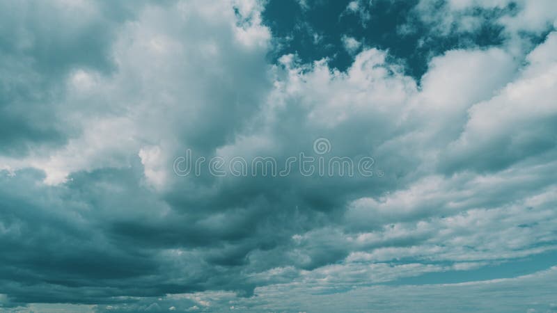 Background of Light Calm Clouds Changes Shape. Clouds Running Across Blue Sky. Heavenly Cloud ...