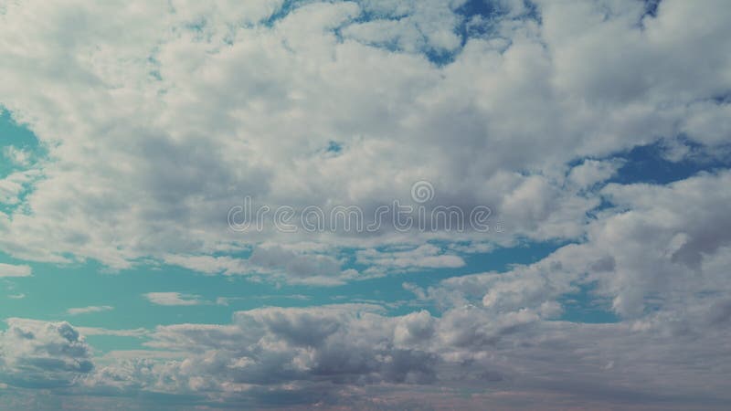 Beautiful Blue Sky with Clouds on Different Layers Background. Majestic ...