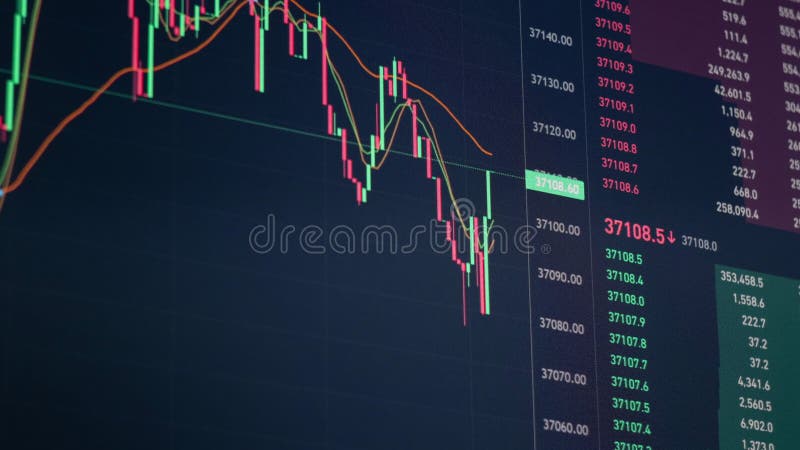 Timelapse Bitcoin Trading with Price Evolution Cryptocurrency Exchange ...