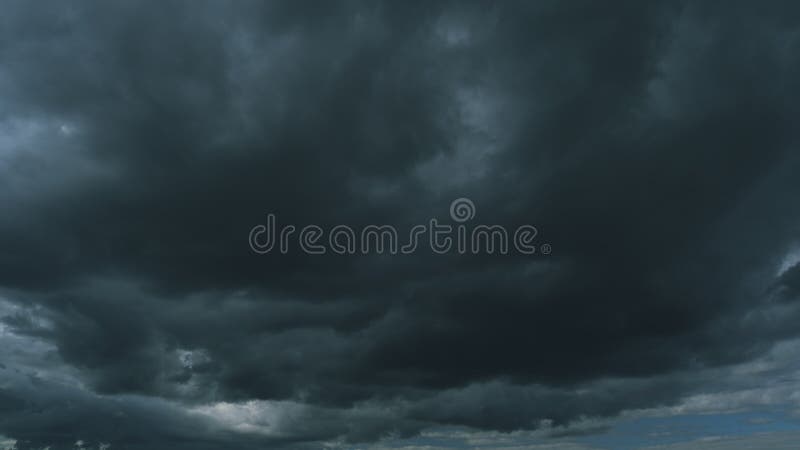 Black of Rainstorms Clouds. Cumulonimbus Clouds Moving in Cloudy Dark ...