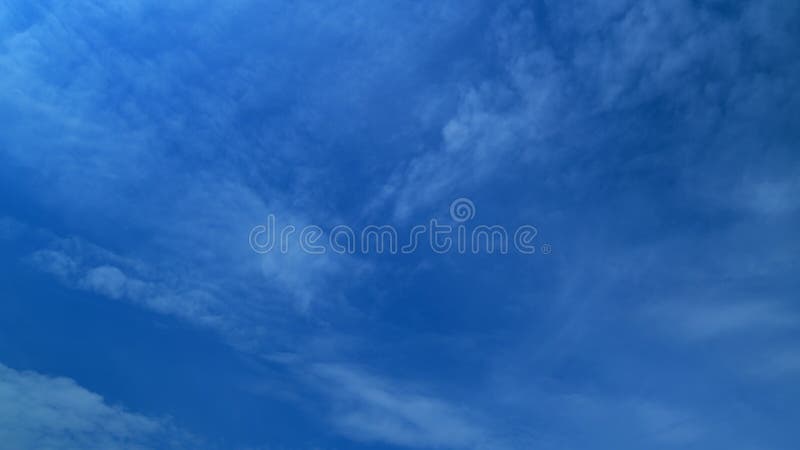 Blue Sky with Beautiful on Different Layers Clouds. Beautiful Sunny ...