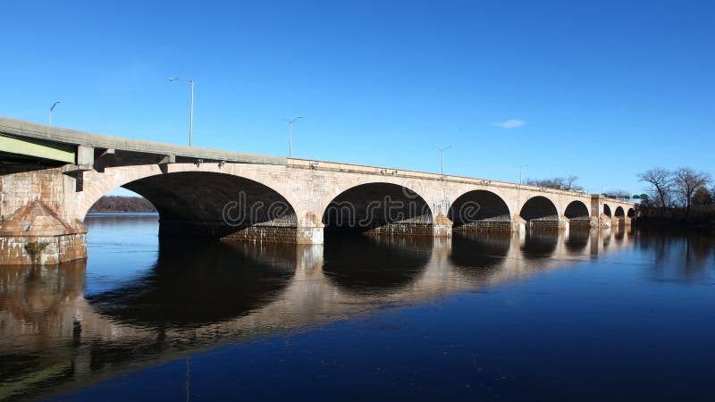 Timelapse of the Bulkeley Bridge in Hartford Connecticut Stock Footage ...