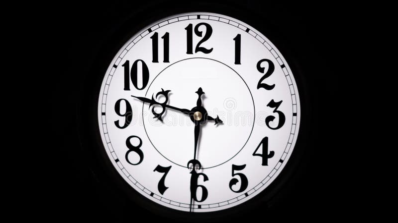 Timelapse of Analog Clock Showing 12-Hour Cycle Stock Video - Video of pace, hour: 384935399