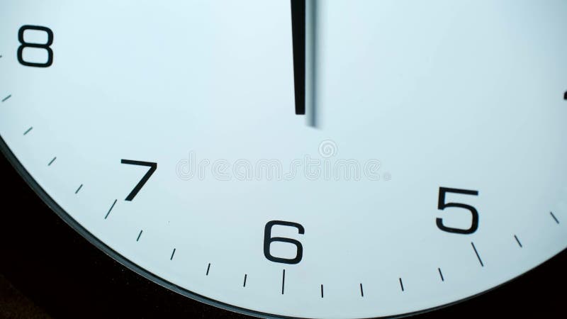 Timelapse of Clock Hands Moving Forward, Time Passing Quickly Stock ...