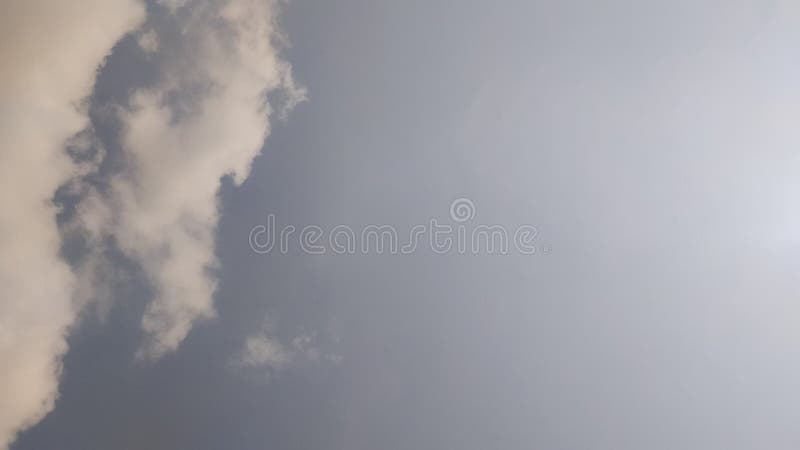 Timelapse of Clouds with Clear Sky at Noon in Summe Stock Video - Video ...