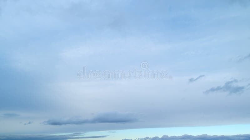 Clouds Move Lower and Faster in the Wind. Beautiful Colourful Fluffy ...