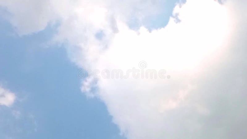Timelapse of Clouds Moving in the Blue Sky Stock Footage - Video of ...