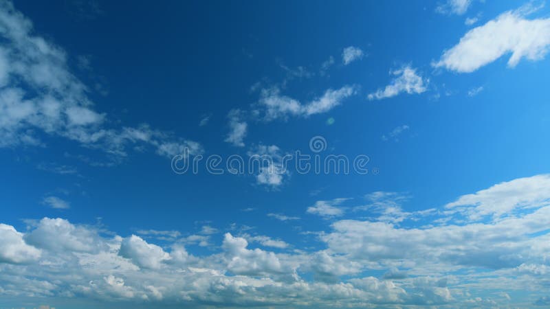 Cloudscape with Various Cloud Types on Background of Blue Sky. Semi ...
