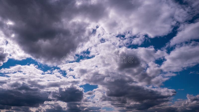 Timelapse of Cumulus Clouds Moving in the Sky Stock Footage - Video of ...