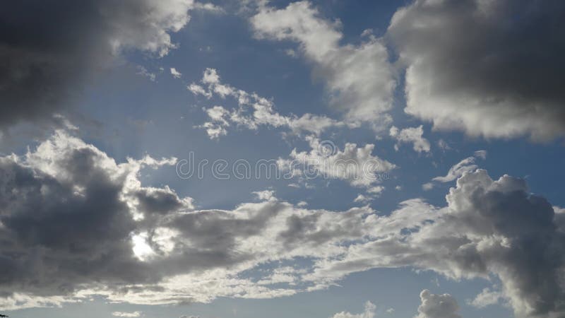 Turbulence Clouds on a Blue Sky Stock Footage - Video of meteorology ...
