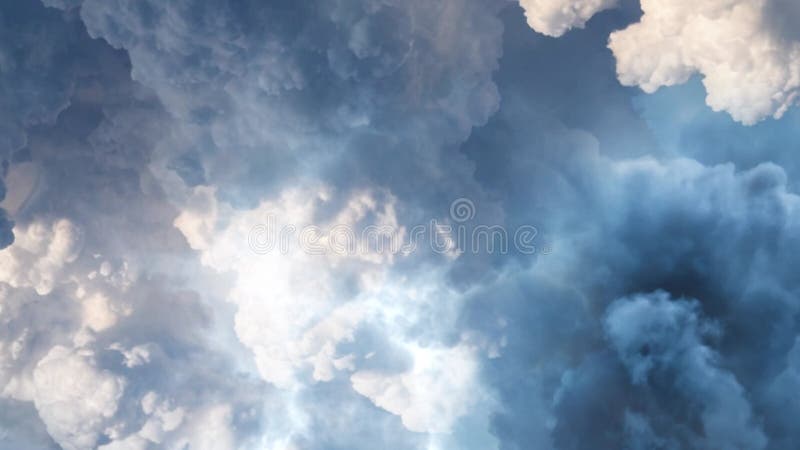 Dark Clouds and Thunderstorms Above the Sky Stock Video - Video of ...