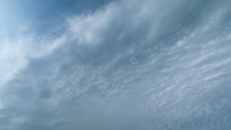Dynamic Cloud Time-lapse from Calm Blue Skies To Cloudy. Puffy Fluffy ...