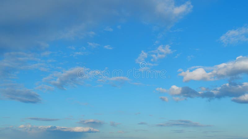 Fluffy Curly Rolling Cloud in Windy Summer Weather. White Clouds ...