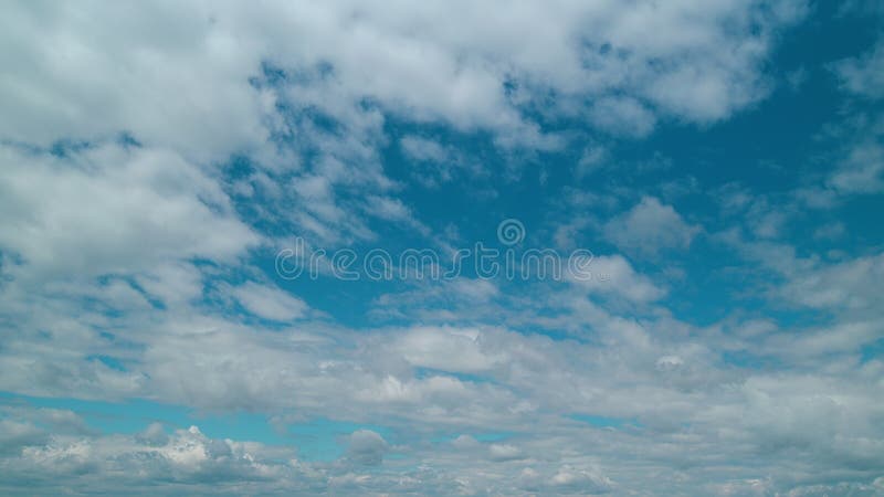 Flying Moving White Clouds in a Blue Sky. Blue Sky Background with Many ...
